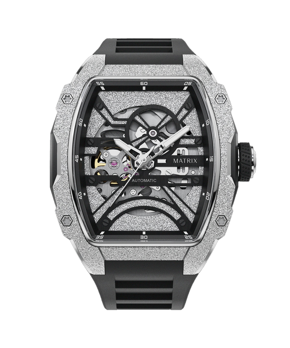 ASTRO SKELETON LUNAR SILVER– MATRIX WATCHES